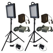 Bescor LED-500KL Dimmable Studio Light and Lithium Ion LED-500KL